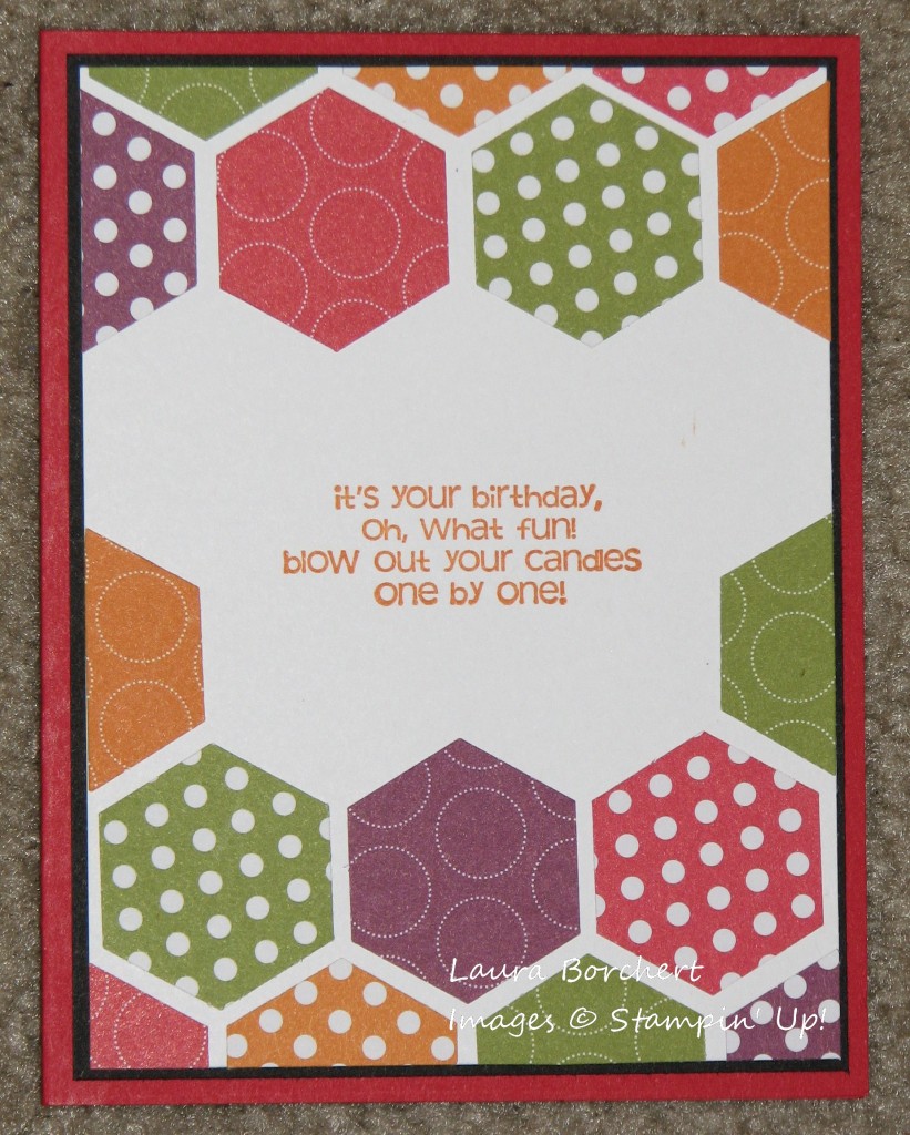 Hexagon Card - Laura's Stamp PadLaura's Stamp Pad