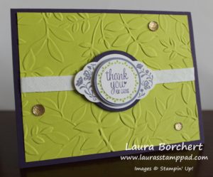 Pretty Label Punch & Layered Circles really create a stunning greeting ...
