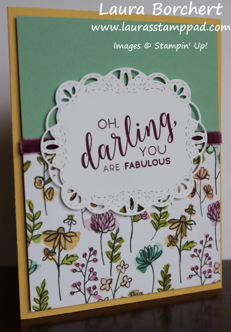 Oh Darling, You Are Fabulous!!! It just makes me smile!Laura's Stamp Pad